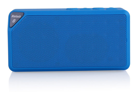 Red portable NFC small waterproof bluetooth speaker , Smartphone IPhone Aluminum Bluetooth Speaker