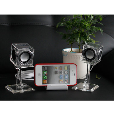 NFC mobile phone Wireless Bluetooth Mini Speaker , Crystal Bluetooth speaker