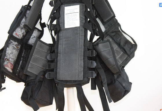 Anti - Shrink Lightweight Tactical Vest , Black Tactical Ballistic Vest