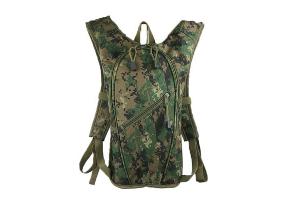 Lightweight Army Hydration Pack , Double Zippers Opening Small Hydration Backpack