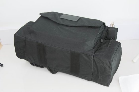 Polyester Lightweight Tactical Duffle Bag , Hard Fiber Bottom Black Tactical Duffle Bag