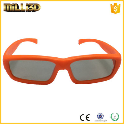 plastic framed passive clear polarized 3d glasses used for cinema