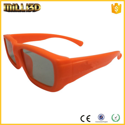 plastic framed passive clear polarized 3d glasses used for cinema
