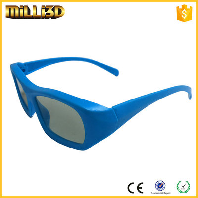 fashion passive 3d glasses polarizer for projector blue color for reald movies