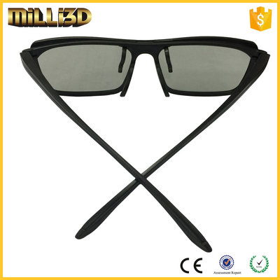 Circular or linear Polarized Disposable Universal 3D Glasses Cinema black color