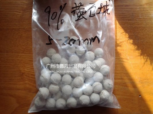 Uso acido della mattonella della fluorite del grado per industria del cemento, dimensione 5mm-20mm