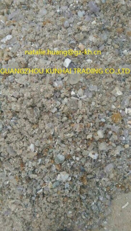 Humedad el 5% 0 - 20m m de la arena el 90% de la fluorina de la pureza para la industria del cemento