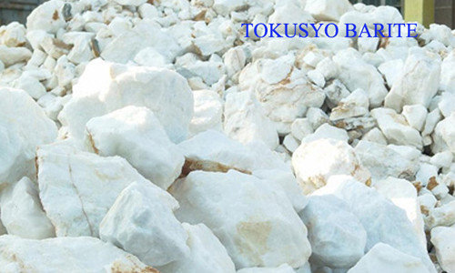Минералы Baryte штуфа барита BaSO4 98% белые для индустрии стекел барита