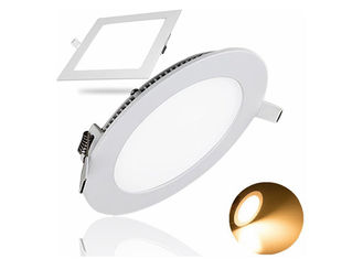 Ultra Thin LED Flat Panel Ceiling Lights 3W 4W 6W Round Square Embedded Installation