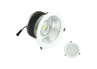 High Power LED Recessed Downlights Fins Aluminum Cooling For Indoor Hall / Conference Room