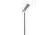 80W Integrated Solar LED Street Light , Solar Powered Parking Lot Lights  Chips