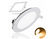 Ultra Thin LED Flat Panel Ceiling Lights 3W 4W 6W Round Square Embedded Installation