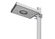Wireless Integrated Solar Powered LED Parking Lot Lights Lithium Battery Backup