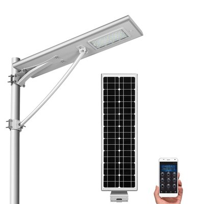Remote Control Solar Street Lamp , Solar Powered Outdoor Lights 20w 40w 60w