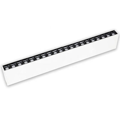 Durable Linkable Aluminium Led Linear Trunking Light System 20w 40w 60w 80w