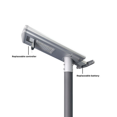 Super Brightness Smart Solar Powered LED Street Lights With Replaceable Battery