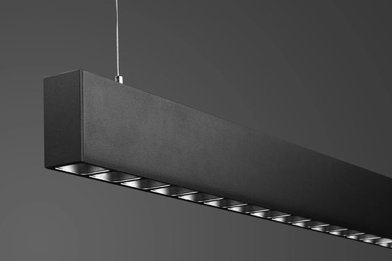 Seamless Aluminium 100LM/W Surface Mount LED Linear Lighting Suspended 60W 80W