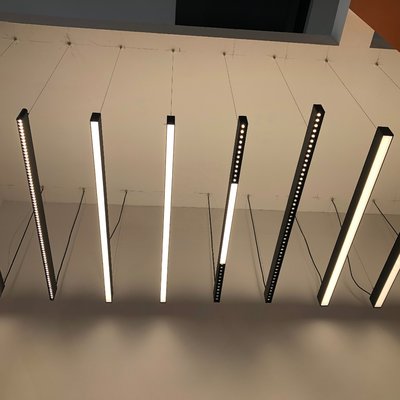 White Black Aluminum LED Linear Light Diffuser LED Linear Pendant Light 4ft 8ft DALI