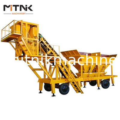 25m3/h Mobile concrete batching plant for sale,mobile concrete plant price