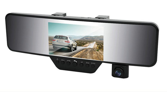 Bluetooth 4.3inch Car Mirror With Camera  AVI file formats / Rear View Mirror