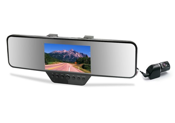 1 Megapixel Rearview Mirror Car DVR Cameras High Resolution Loop Recording