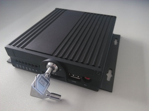 Police Vehicles 4 Channel Mobile DVR SD Local Storage PTZ Control Bidrectional Talk