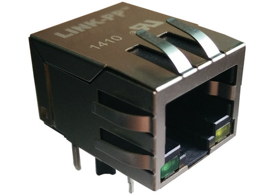 Rj45 Magnetic Connector 1840434-7 Gigabit Jack Shielded With Leds 1840434-9