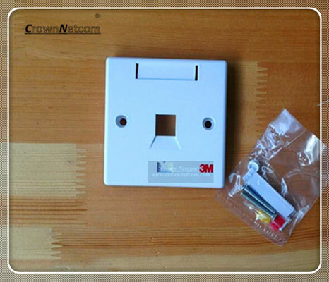 1 port RJ45 Face Avant 1 port Network Face Plate