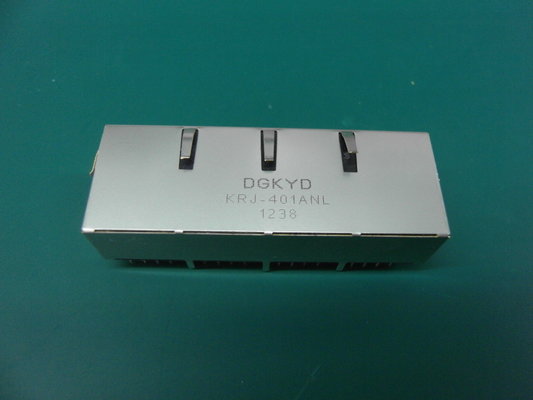 100Base-T 1 X 4 Multi 4 Port Modular Jack RJ45 With LED Integrated Magnetics
