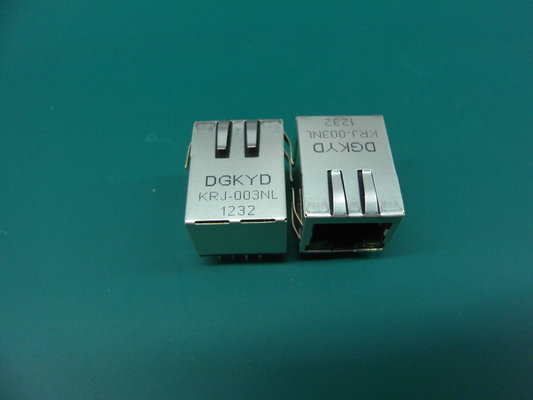 J0011D21BNL Shielded Lan RJ45 Connector With LED 8 Pin 10 / 100 BASE-T / TX