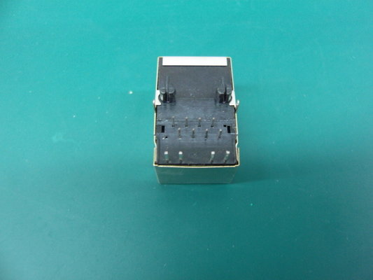 Transceiver 8 Pin RJ45 Connector With Transformer / Modular Registered Jack 45 Tab-Up
