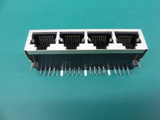 4 Port Power Over Ethernet Multi 8 Pin RJ45 Connector Magnetic With Transformer