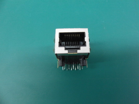 10 Pin MODEM Gigabit RJ45 Magnetic Jack With Single Port Side Entry 1000Base