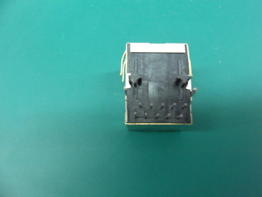 10 Pin MODEM Gigabit RJ45 Magnetic Jack With Single Port Side Entry 1000Base
