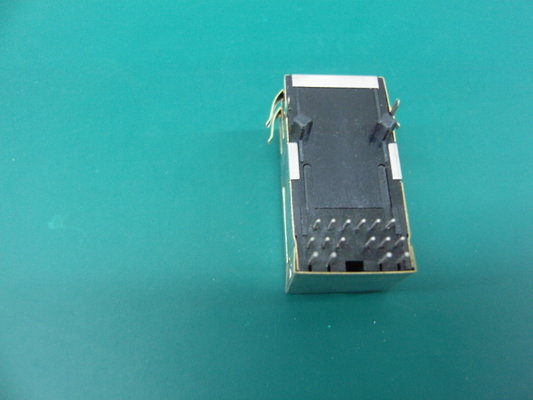 12 Pin PCB RJ45 Jack 10/100/1000Base-T , 33.0mm Tx RJ45 With Integrated Magnetics