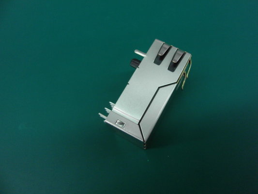 12 Pin PCB RJ45 Jack 10/100/1000Base-T , 33.0mm Tx RJ45 With Integrated Magnetics