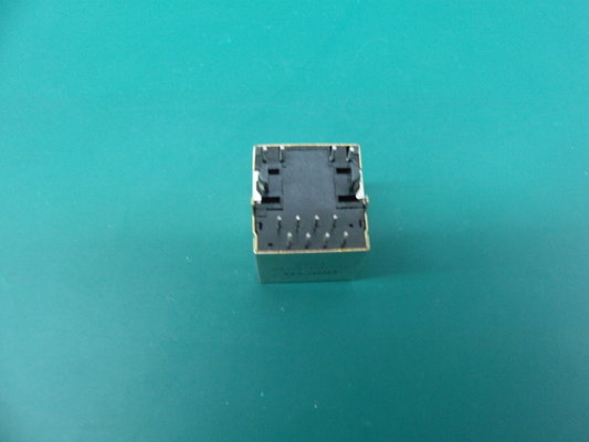 PCB Mountable Filter RJ45 Connector With LED / 180 Degree Top Entry RJ45 Magjack 18.75mm