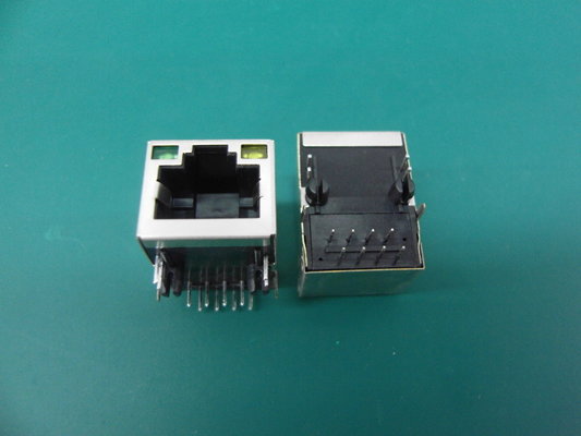 10 / 100Base Wall Socket RJ45 Single Port 1 X 1 , Tab-Up RJ45 with Integrated Magnetics