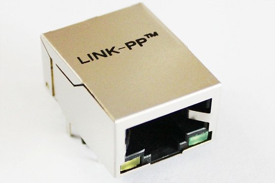 Stacked RJ45 Single Port / RJ-45 Ethernet Port Through Hole HY931147C SGS Approve