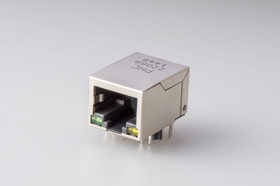 Ethernet RJ45 Jack , SMT RJ45 Connector Network Socket Female Connector Side Enter  With Led