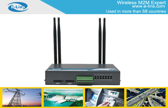 3G HSPA+ Two Cellular one RJ45 Ethernet Industrial 3G Router With SIM / UIM Card