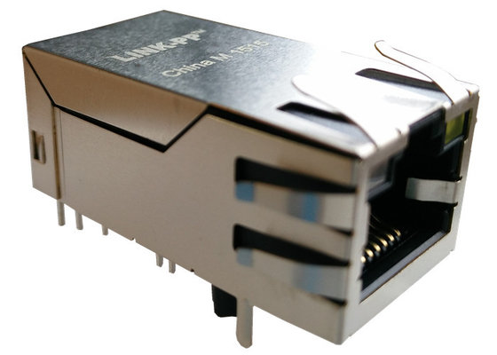 XFVOIP5QSESD-CTYG1-2L POE RJ45 Connector 100M Magnetic Module Embedded