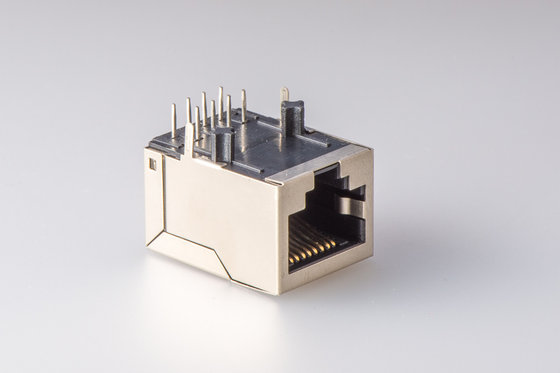 Full Shield Female POE RJ45 Jack Single part 10 / 100 Base-T Fast Jack CCTV