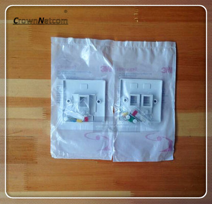 2 port RJ45 Face Avant Network Face Plate