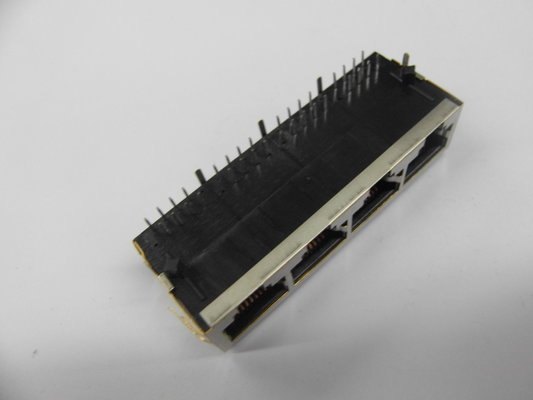 8 Pin 4-Port RJ45 Jack Module 