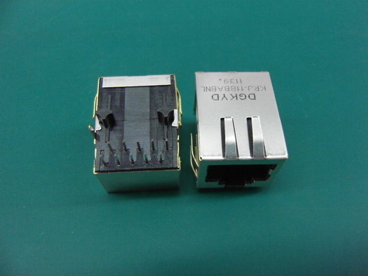 HFJ11-1G02ERL Power Over Ethernet PCB 10 Pin RJ45 Connector 10p8c ODM