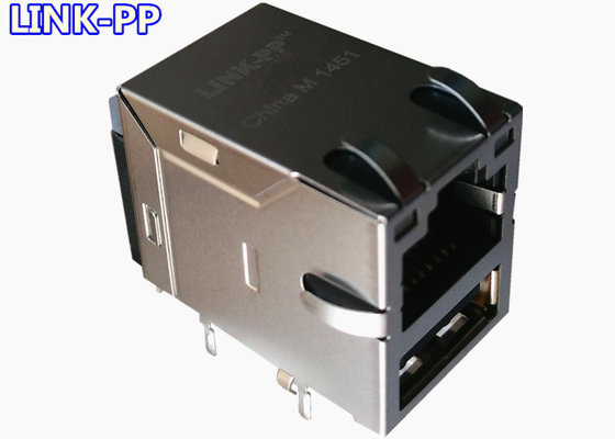 LPJU7030AHNL USB3.0 Rj45 Connector with 1000Base-T Magnetic In Iwave System