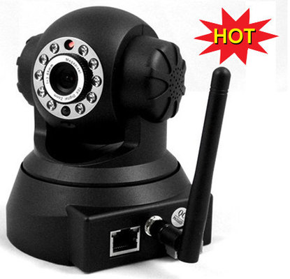 Indoor Wireless P/T IP Surveillance Cameras Support IR-cut, Motion Detect,  Audio Talking