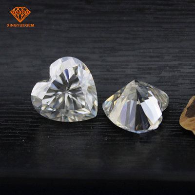 Precision heart cut 6.5mm 1Carat certificated moissanite for diamond