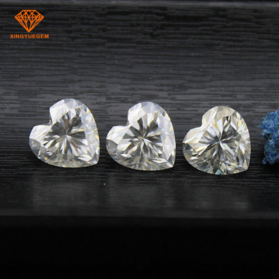 6.5mm 1carat Heart cut synthetic China Moissanite for diamond jewelry